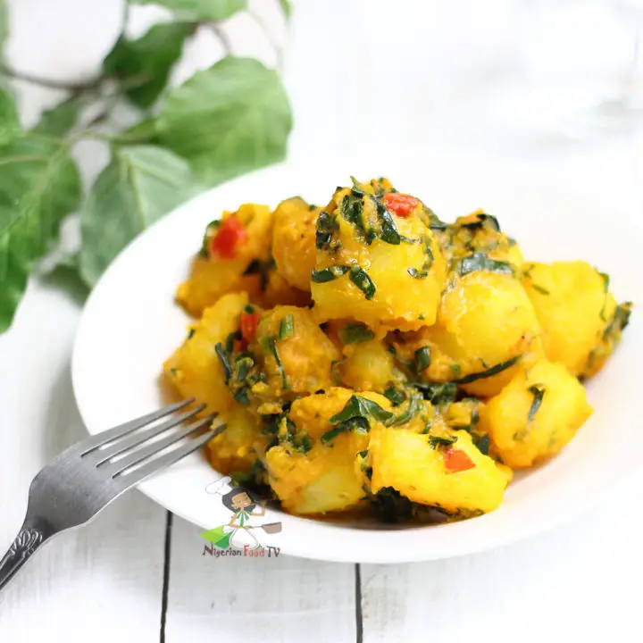 Nigerian Yam Porridge with Vegetables (Asaro Elefo) – Nigerian Food TV