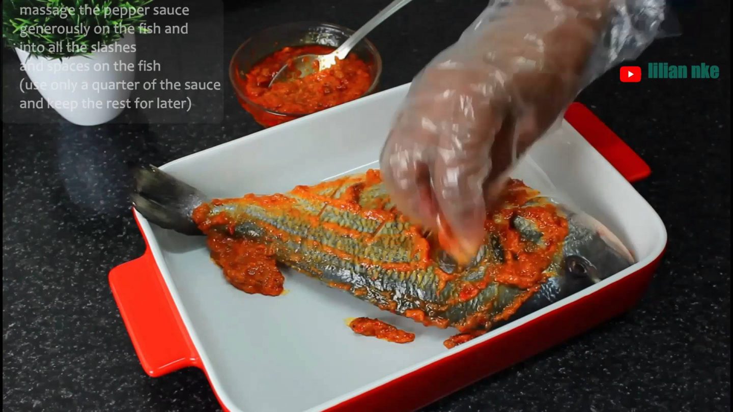 Nigerian Grilled Peppered fish- Spicy oven grilled whole fish ...