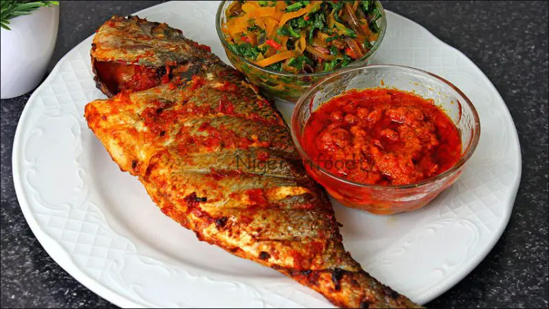 Nigerian Grilled Peppered fish- Spicy oven grilled whole fish ...